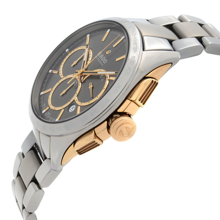 Rado Hyperchrome Ceramic Chronograph Gray Dial Automatic Mens Watch ...