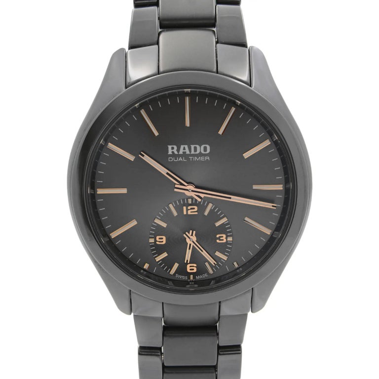 Rado Montre à quartz Hyperchrome en céramique avec double fuseau et ...