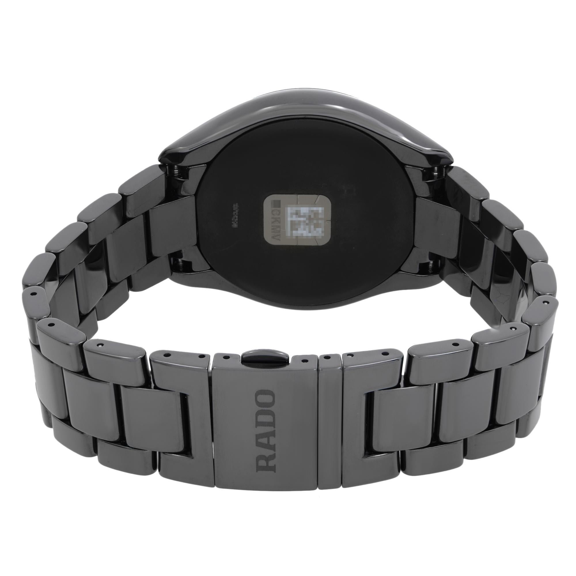 Rado Hyperchrome Dual Timer XL Touch Black Ceramic Mens Watch R32114152 ...