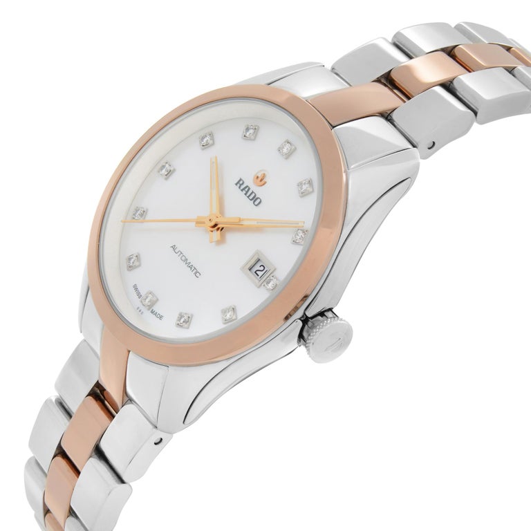 Rado Hyperchrome Steel Ceramic MOP Diamond Dial Automatic Ladies Watch ...