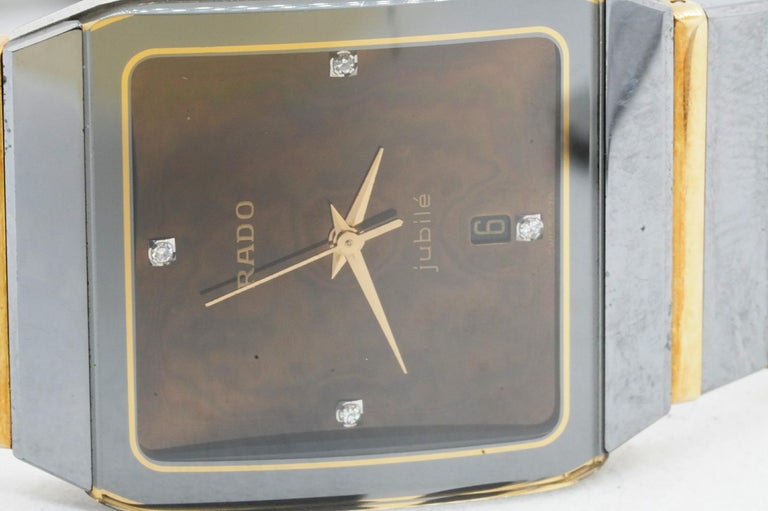 Rado Jubile 2-Tone Stainless Steel High Fashion Quartz Men's Watch w ...