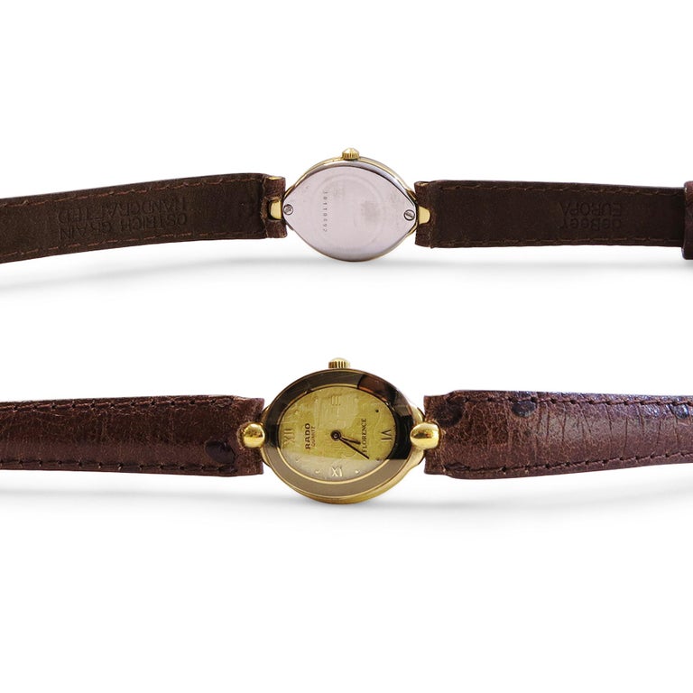 Rado Ladies Watch Whit 18 Karat Plated Yellow Face and Sapphire Crystal ...