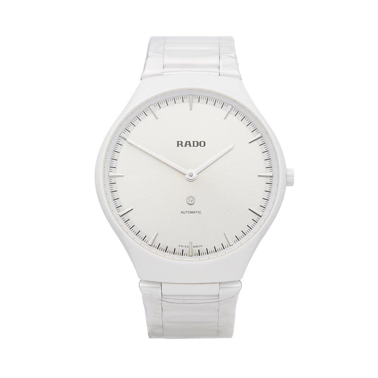 Rado True Thinline Ceramic R27970102 Wristwatch at 1stDibs