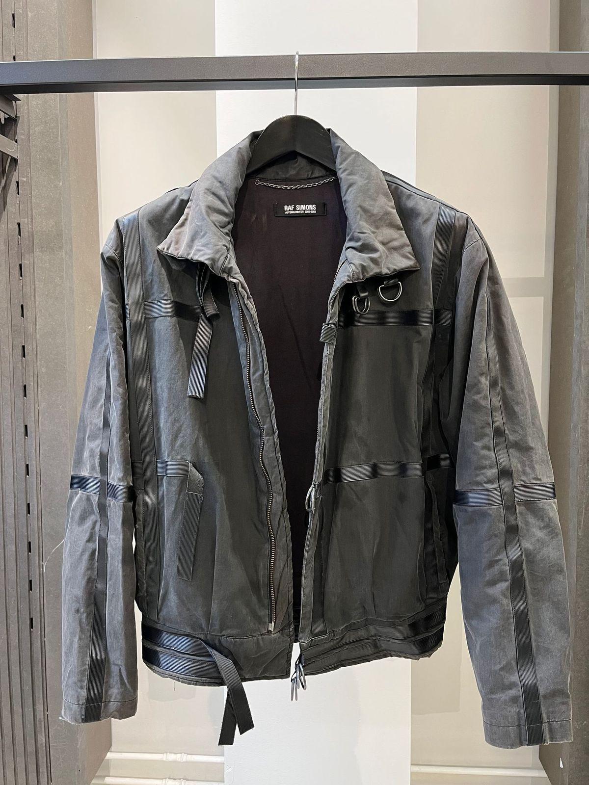 Raf Simons AW02 Virginia Creeper Bondage Strap Jacket For Raf Simons AW02 Virginia Creeper Bondage Strap Jacket For
