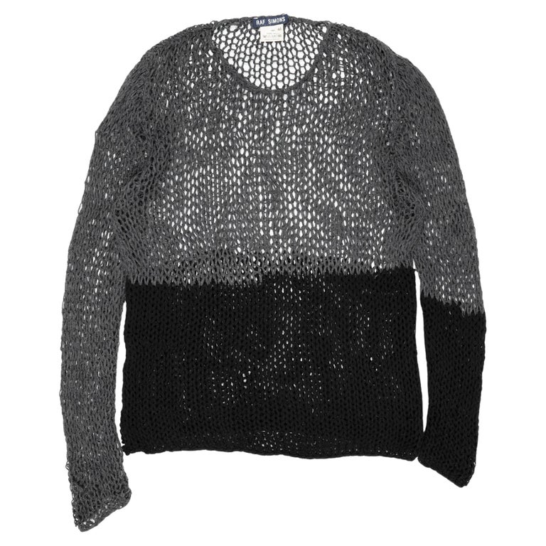 Raf Simons AW1997 Open-Knit Sweater at 1stDibs