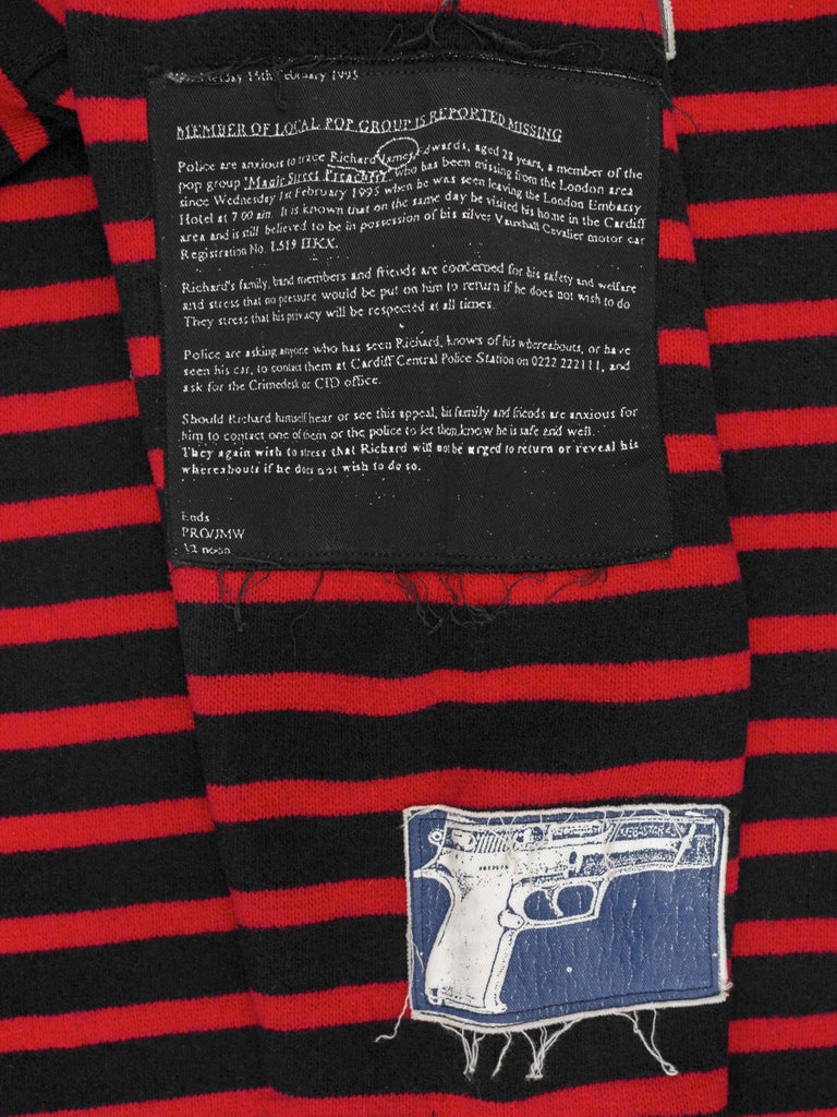 Raf Simons AW2001 "Riot! Riot! Riot!" Patched Turtleneck Sweater at 1stDibs