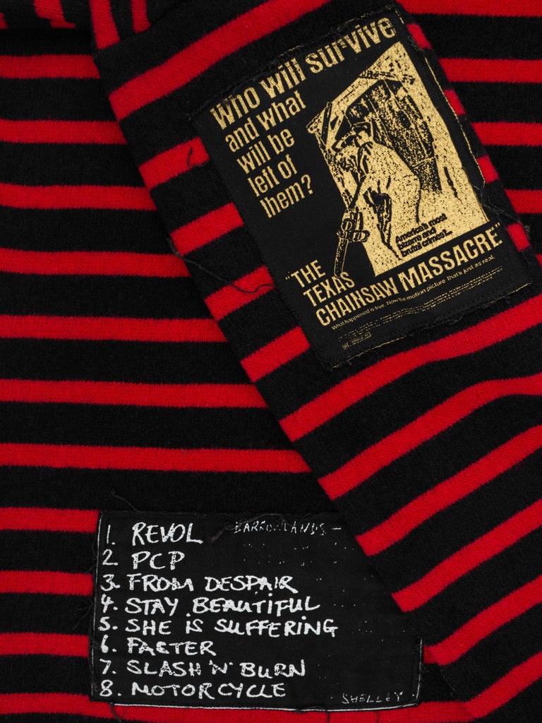 Raf Simons AW2001 "Riot! Riot! Riot!" Patched Turtleneck Sweater at 1stDibs