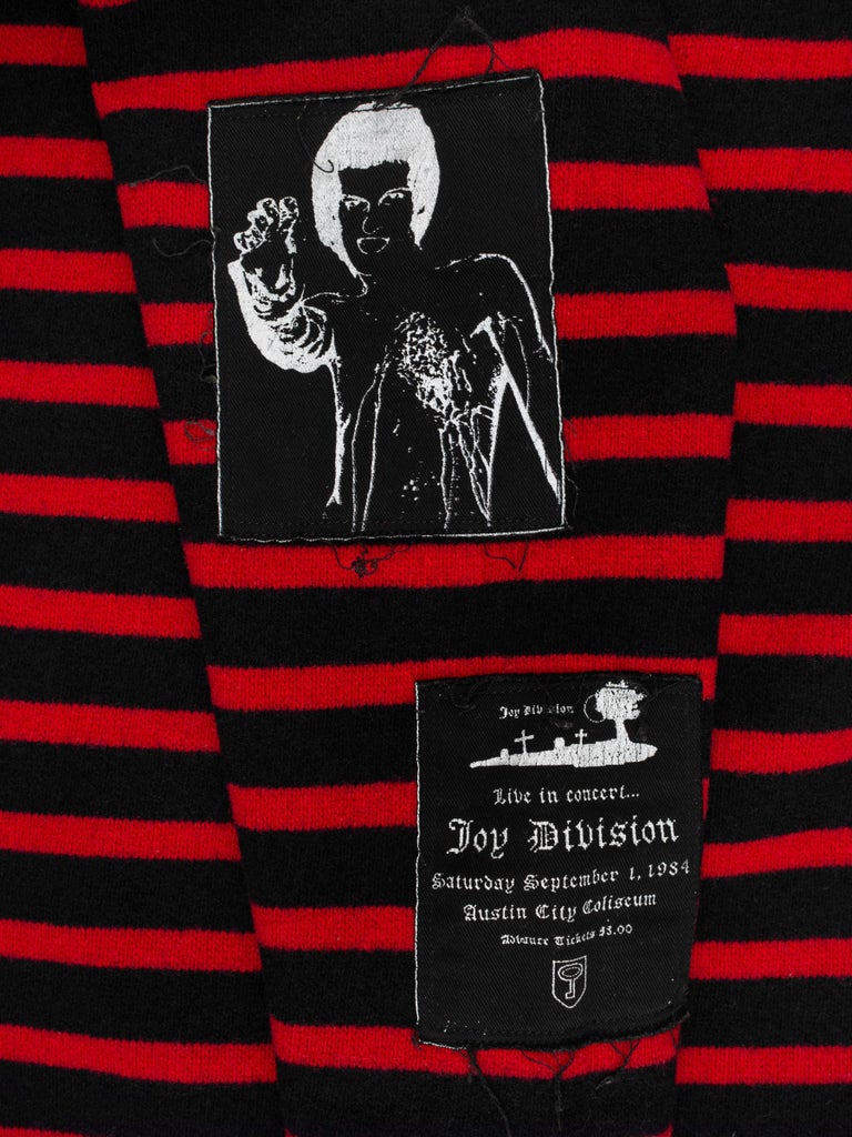 Raf Simons AW2001 "Riot! Riot! Riot!" Patched Turtleneck Sweater at 1stDibs