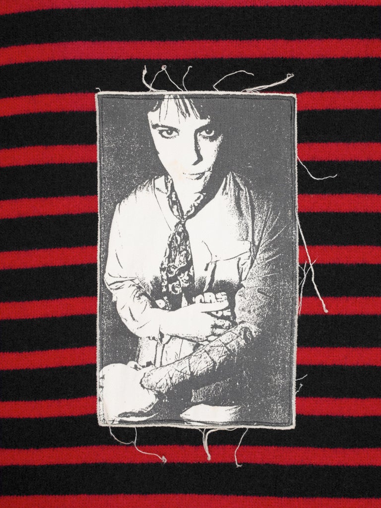 Raf Simons AW2001 "Riot! Riot! Riot!" Patched Turtleneck Sweater at 1stDibs