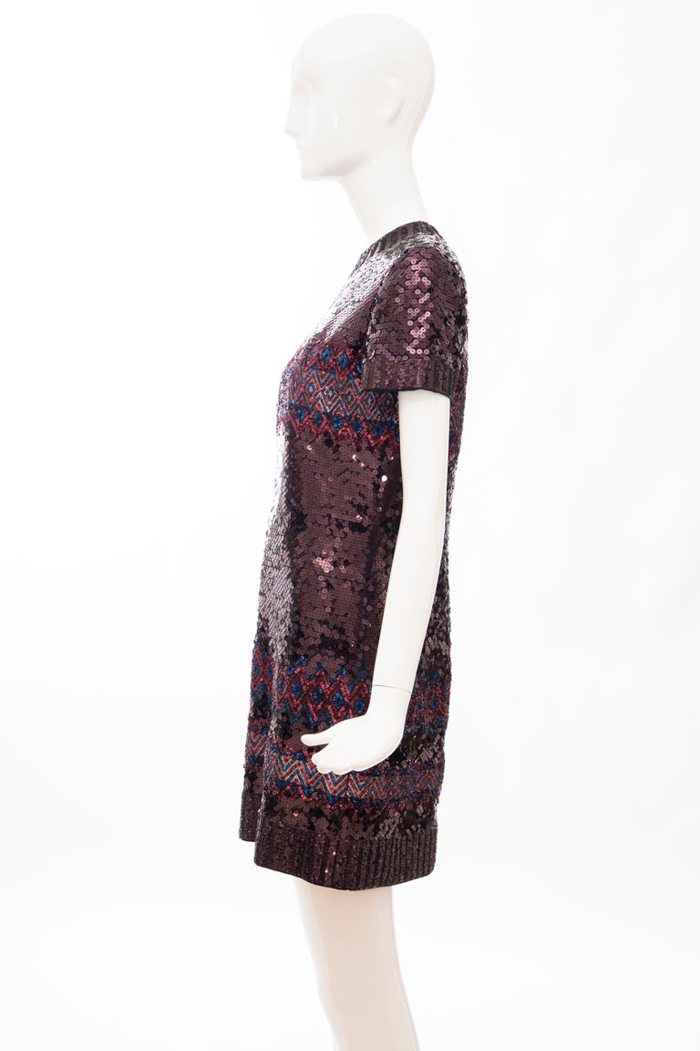 Raf Simons for Christian Dior Embroidered Sequin Evening Dress, Pre ...