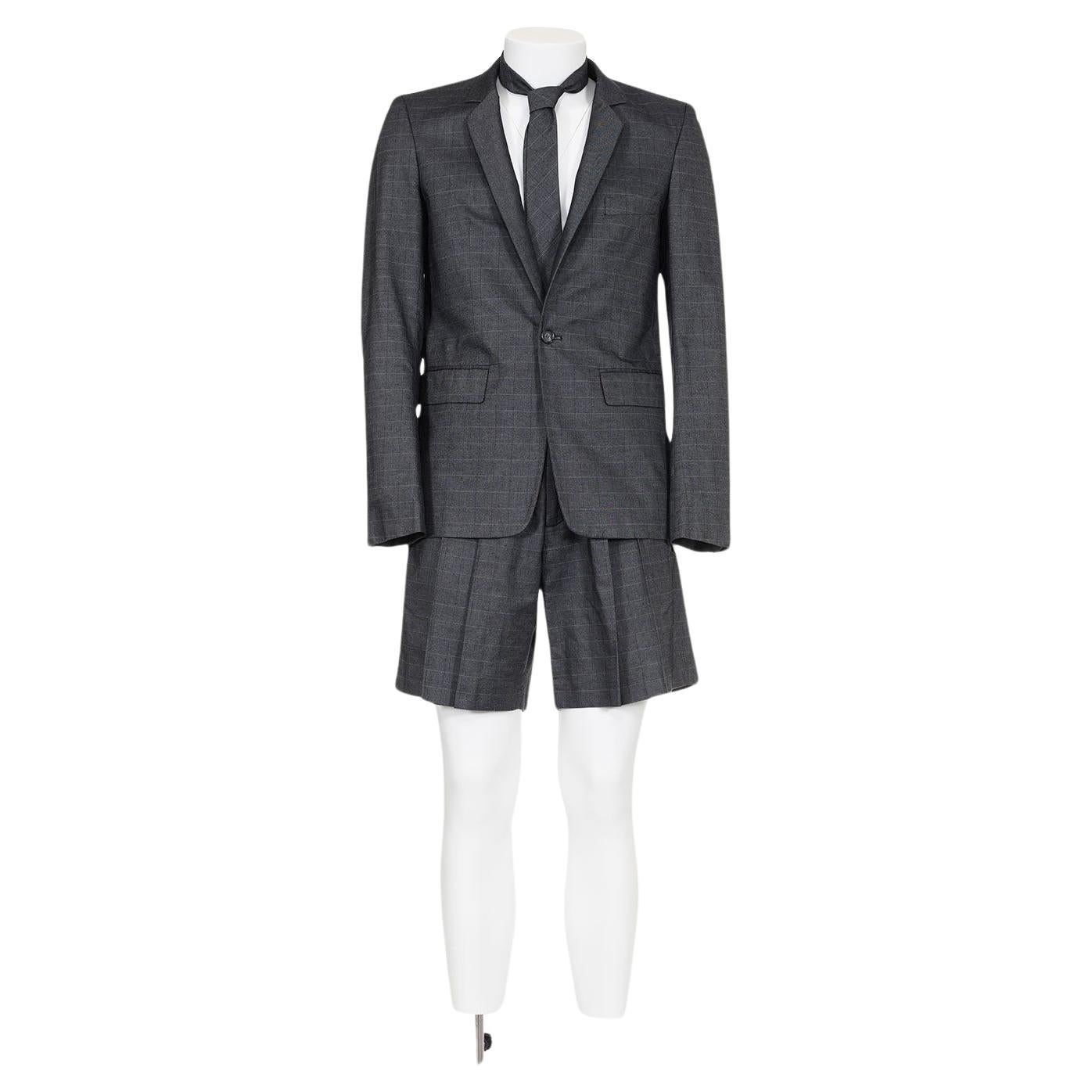 RAF SIMONS SS 07 Check Pattern Suit For Sale at 1stDibs
