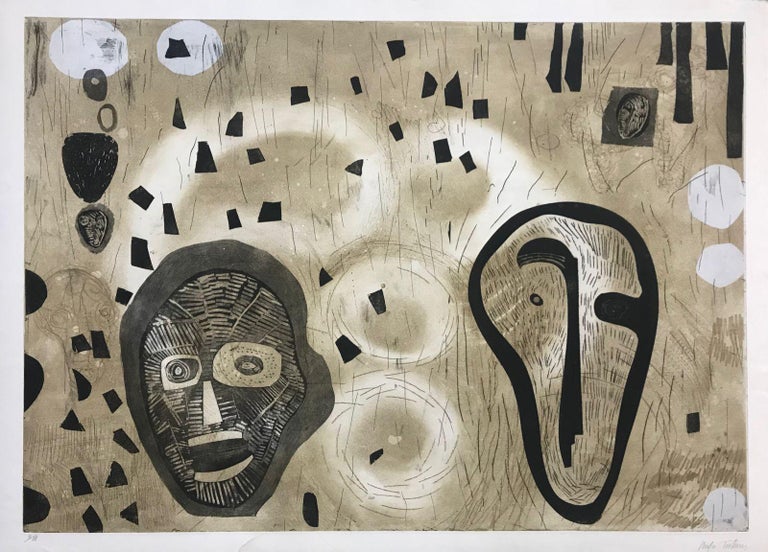 Rafa Forteza - Rafa Forteza, ¨Ancestros II¨, Mixed Media, 42.9x58.7 in ...