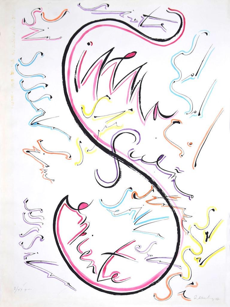Rafael Alberti - Letter S - Original Lithograph by Rafael Alberti ...