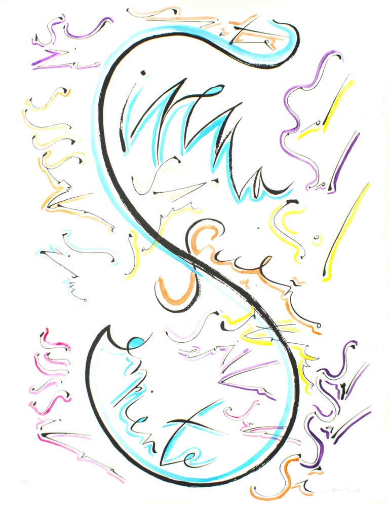 Rafael Alberti - Letter S - Original Lithograph by Raphael Alberti ...