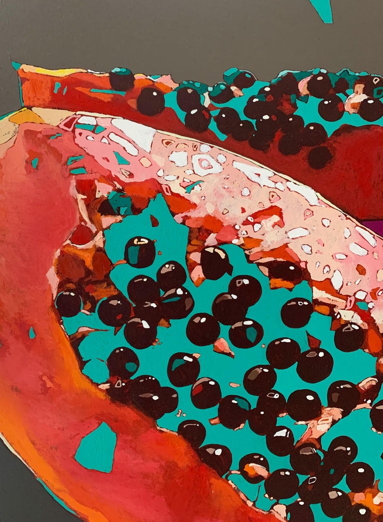 Rafał Gadowski - Papaya 10 - Figurative Oil Painting, Pop art, Still ...