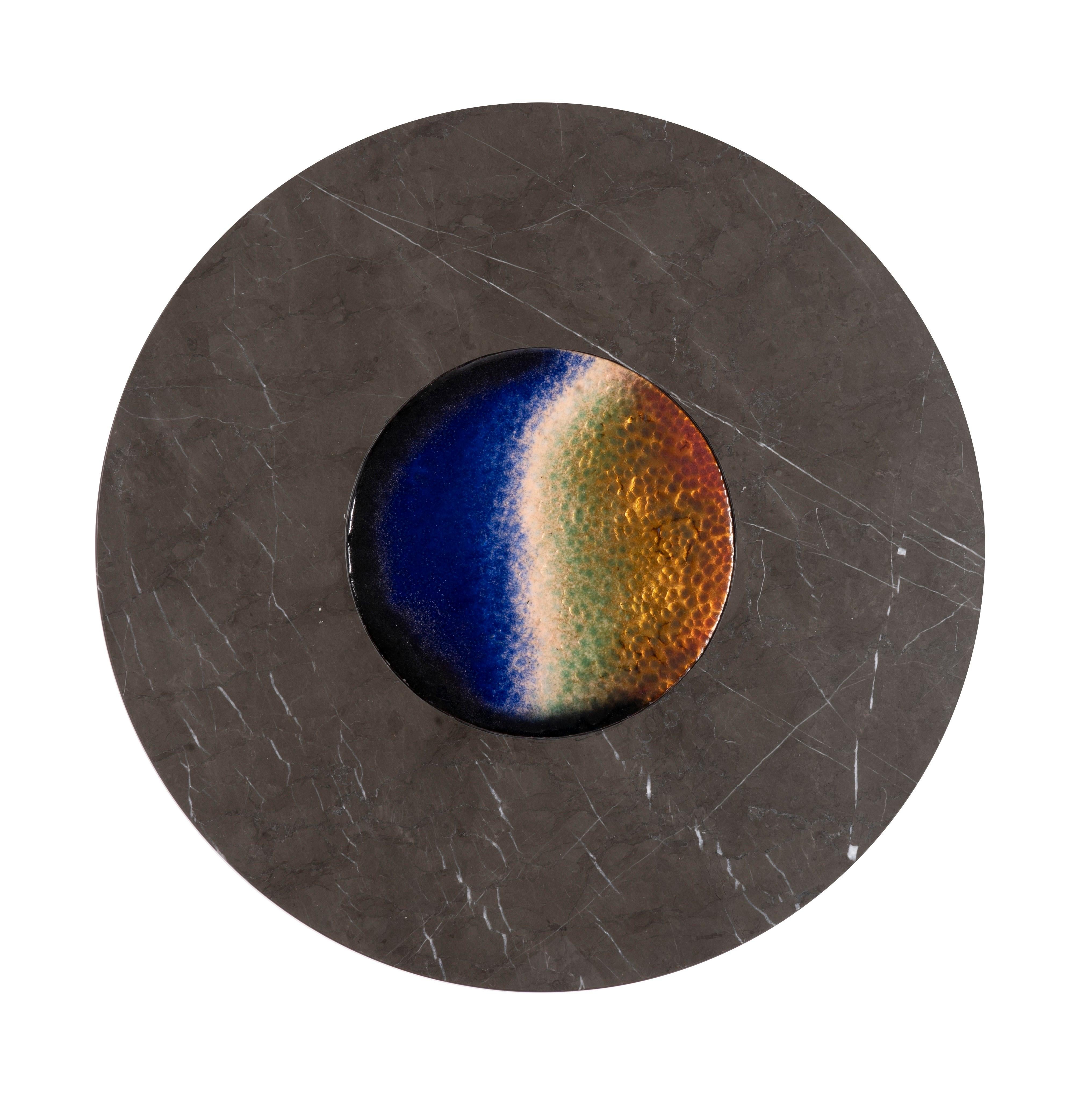 Raffaele Fusco Made in Italy Copper and Marble Side Table 21th Century ...