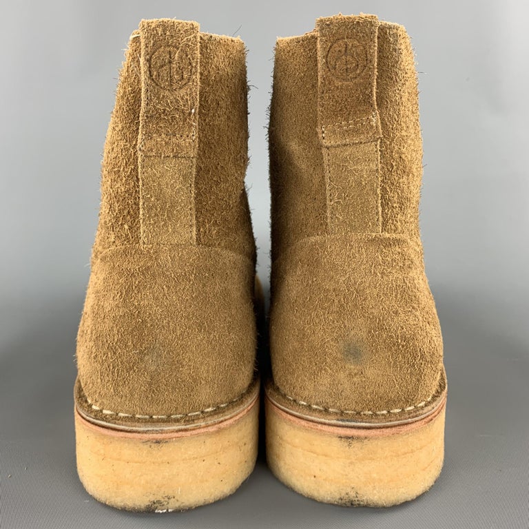 RAG and BONE Size US 10 / EU 43 Tan Textured Military Lace Up Men's ...