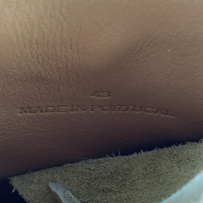 RAG and BONE Size US 10 / EU 43 Tan Textured Military Lace Up Men's ...