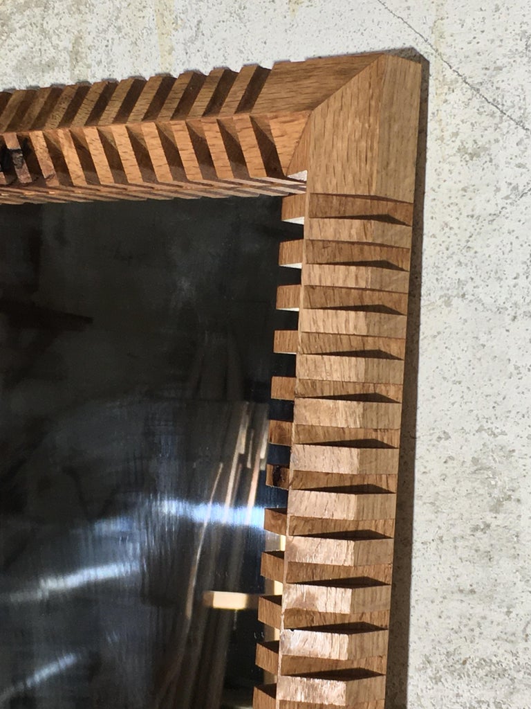 Ragusa Frame, a Finely Geometrically Woodcarved Frame in Oak by Tomaz ...