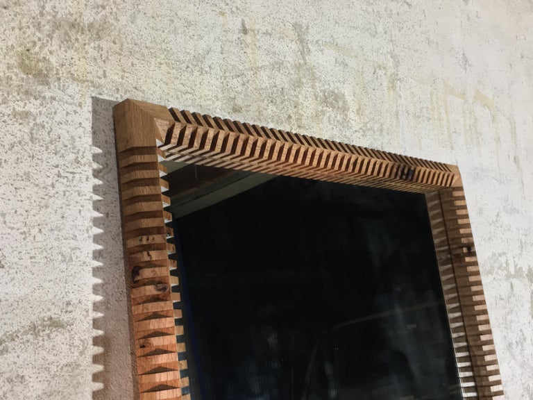 Ragusa Frame, a Finely Geometrically Woodcarved Frame in Oak by Tomaz ...