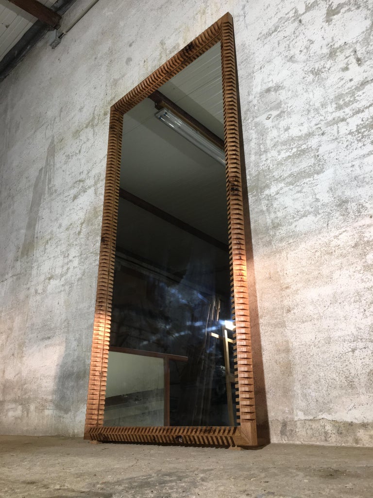 Ragusa Frame, a Finely Geometrically Woodcarved Frame in Oak by Tomaz ...