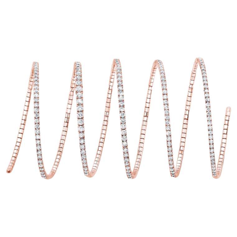 Antonio Papini 18 Karat Gold Tri-Tone Crossover Stretch Bracelet ...