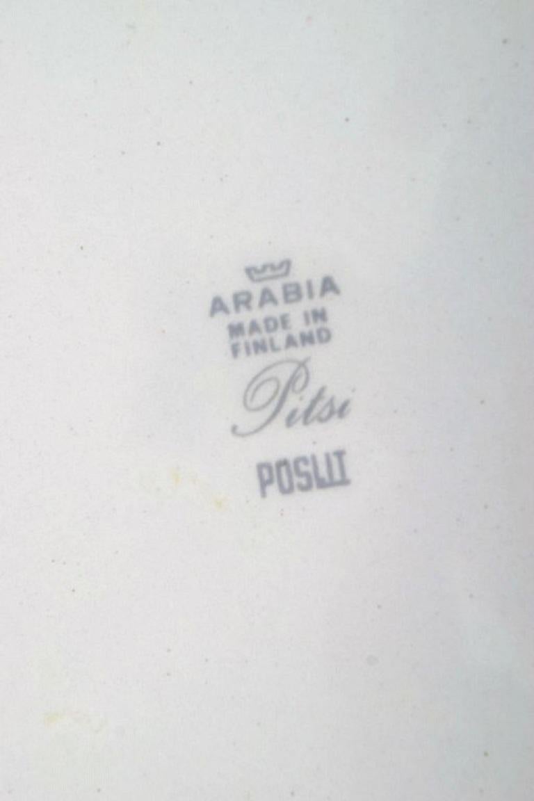 Raija Uosikkinen for Arabia, 10 Rare Pitsi Dinner Plates with Floral ...