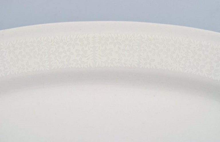 Raija Uosikkinen for Arabia, Two Pitsi Serving Dishes with Flower ...