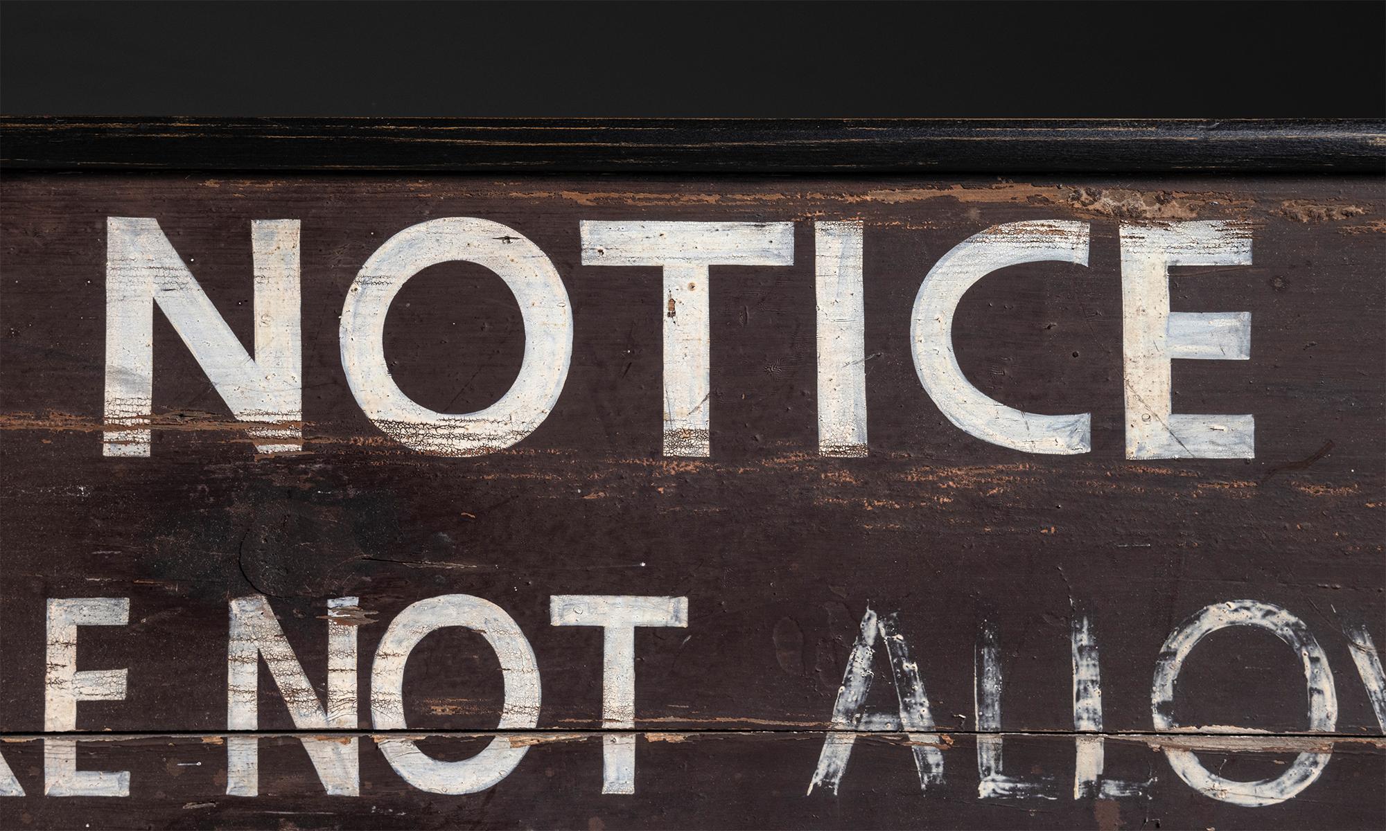 Railway Sign, England, Circa 1940 at 1stDibs