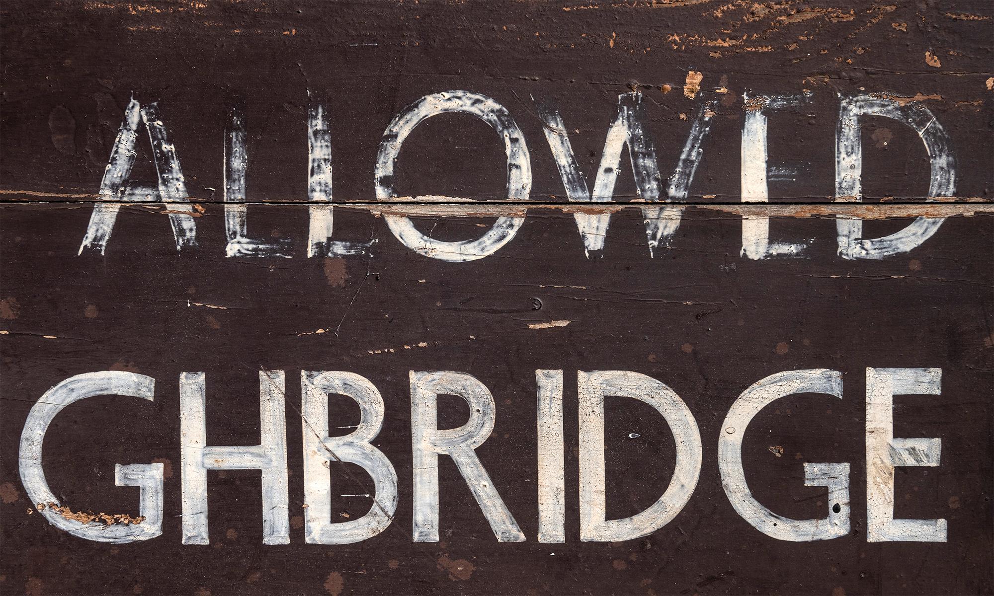 Railway Sign, England, Circa 1940 at 1stDibs
