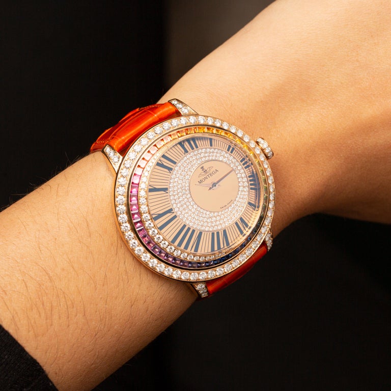 Rainbow Diamond Watch For Sale at 1stDibs
