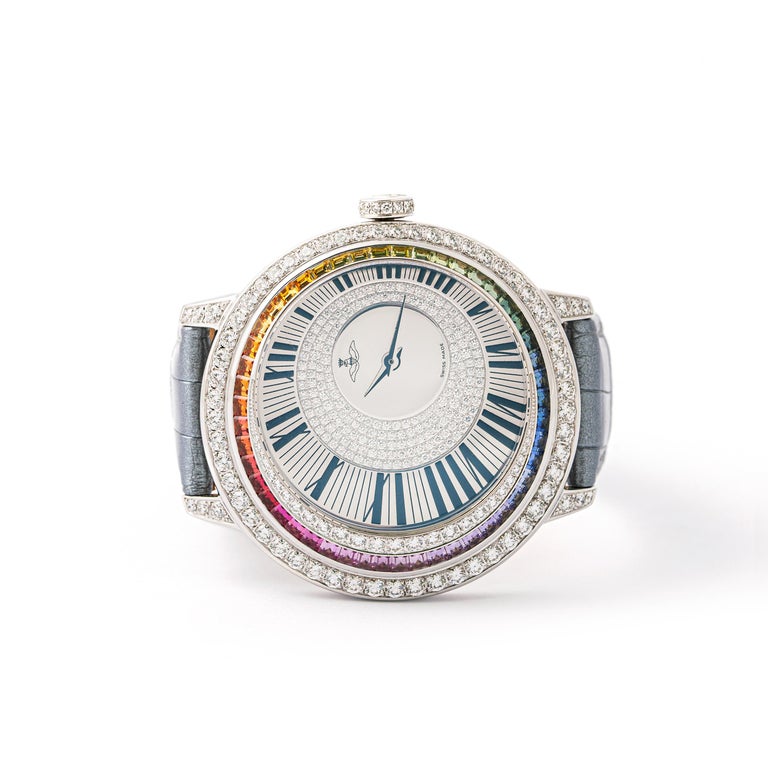 Rainbow Diamond Watch For Sale at 1stDibs