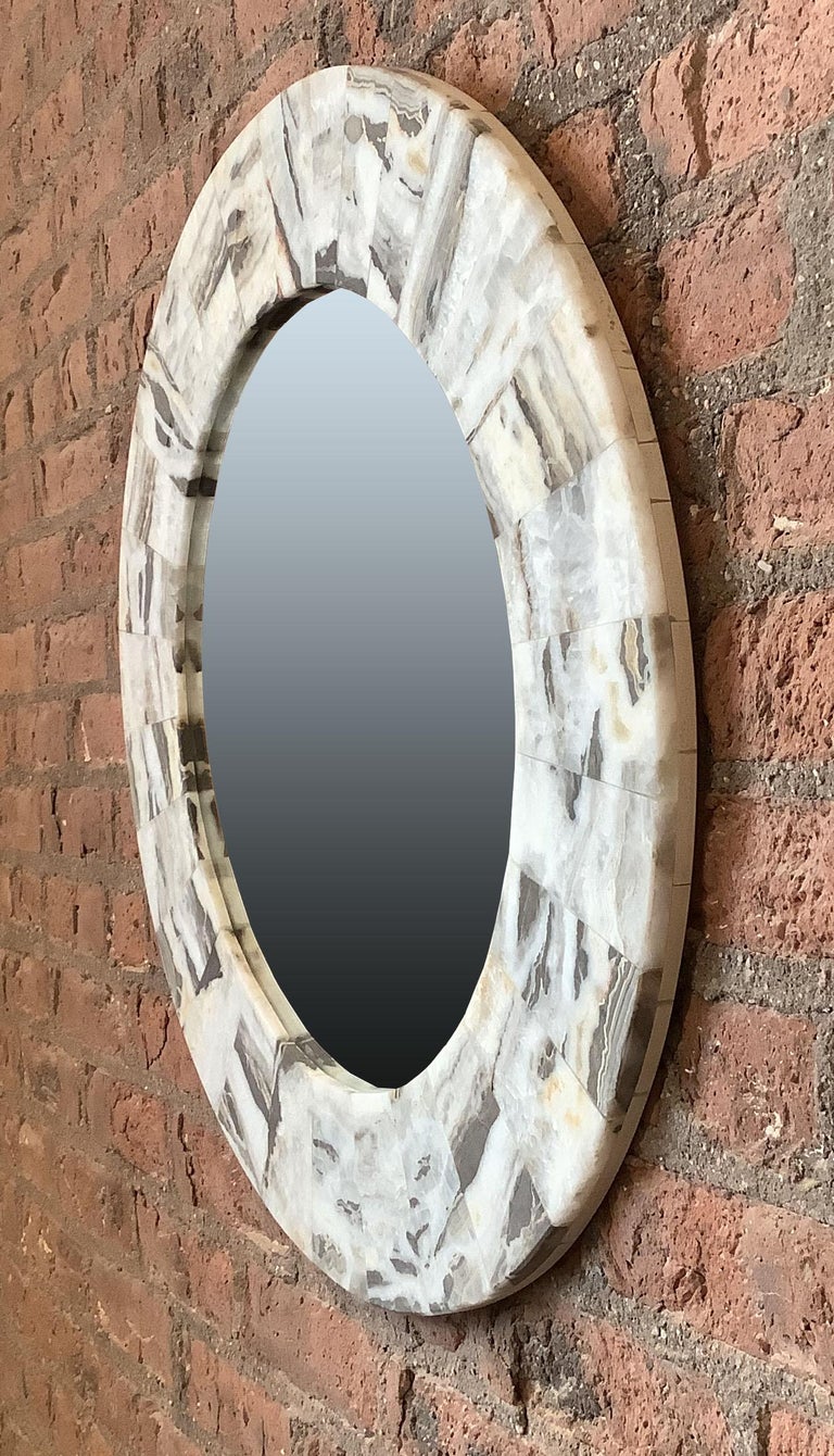 Rainbow Mirror with Onyx Frame For Sale at 1stDibs