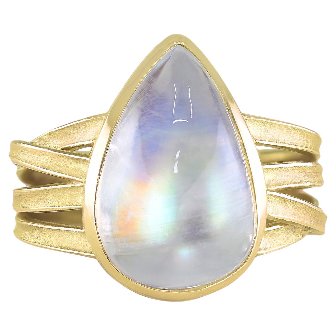 Lavender Blue Star Sapphire One of a Kind Gold Ribbon Ring, Barbara ...