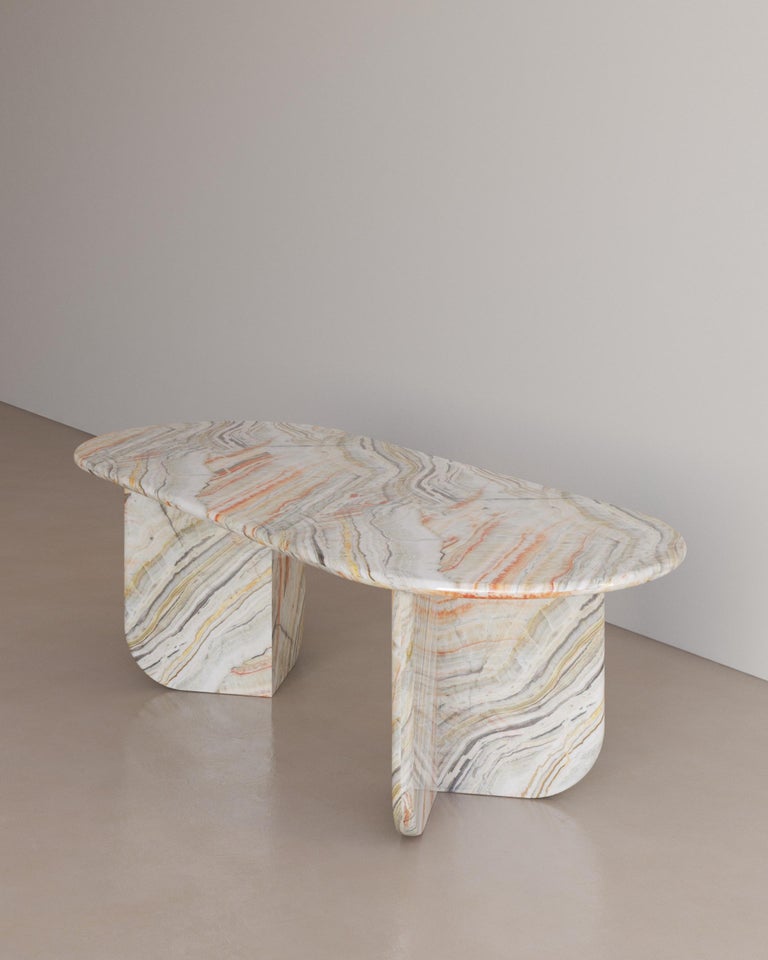 Rainbow Onyx Ètoile Dining Table II by the Essentialist For Sale at 1stDibs
