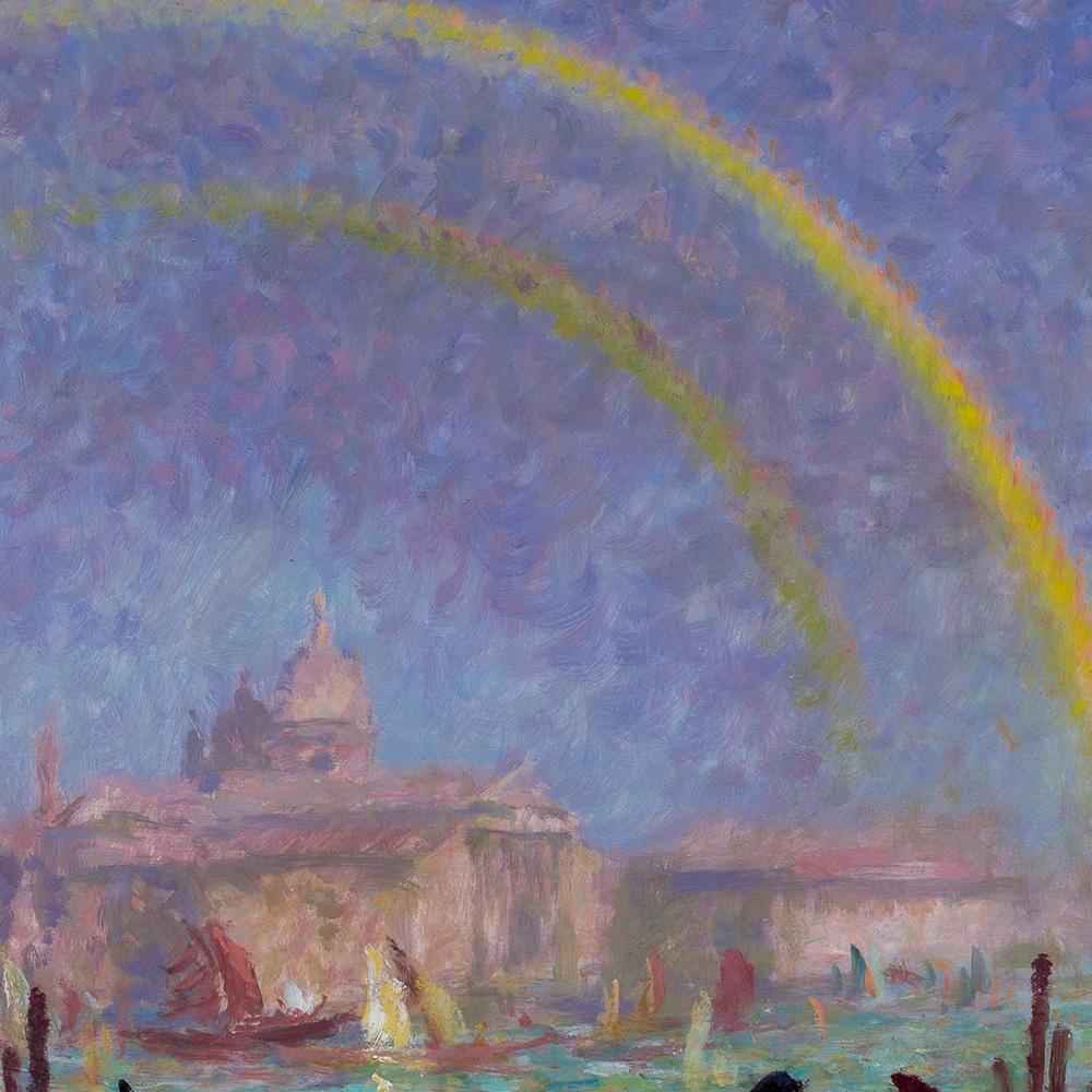 Rainbow over Venice Oil Painting Hanns Pellar Vienna Secession, circa ...