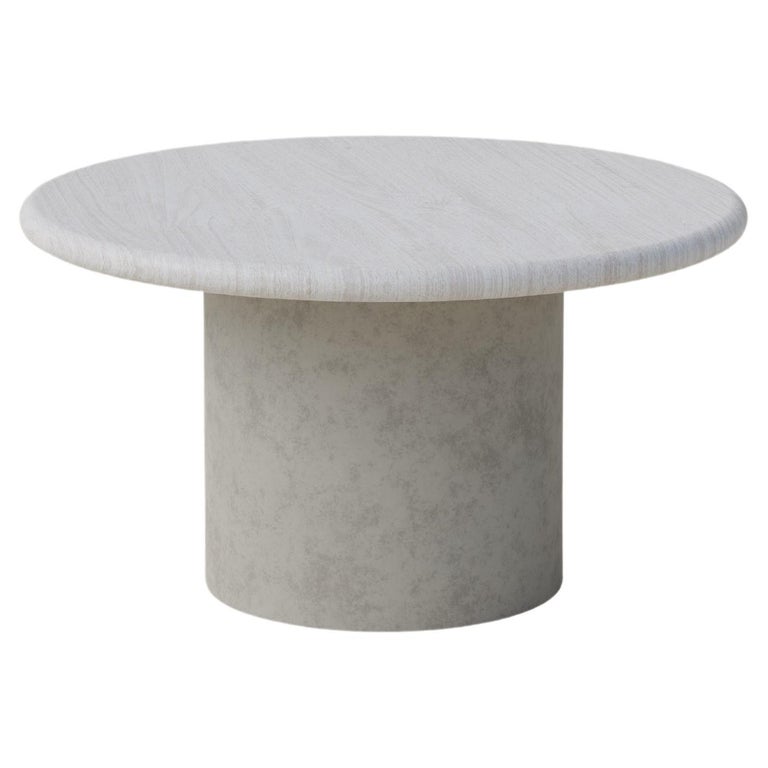 Raindrop Coffee Table, 600, White Oak / Microcrete For Sale at 1stDibs