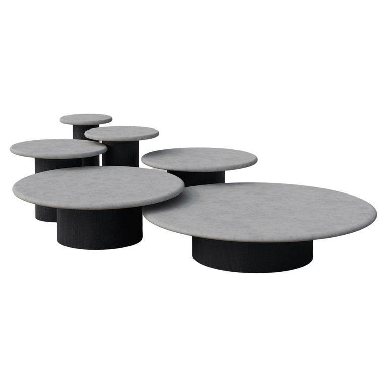 Raindrop Full Set, Microcrete / Black Oak For Sale at 1stDibs