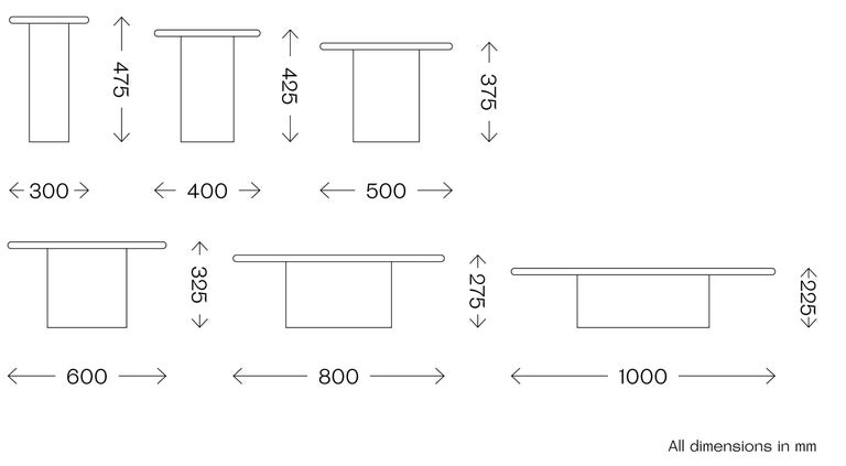 Raindrop Full Set, White Oak / Microcrete For Sale at 1stDibs