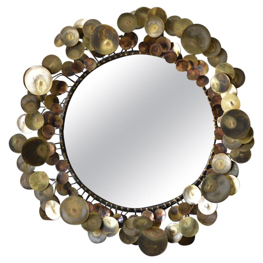 Curtis Jere "Raindrops" Mirror at 1stDibs
