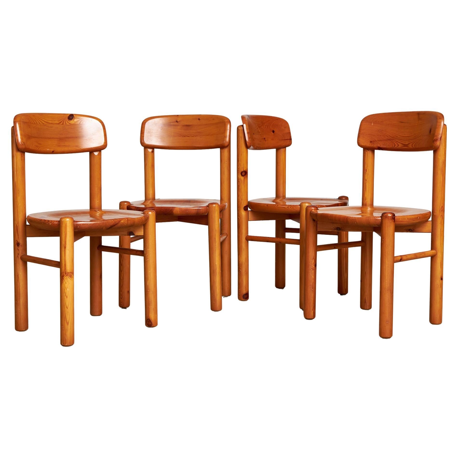 Pine Dining Chair by Rainer Daumiller for Hirtshals Savværk, 1970s at 1stDibs