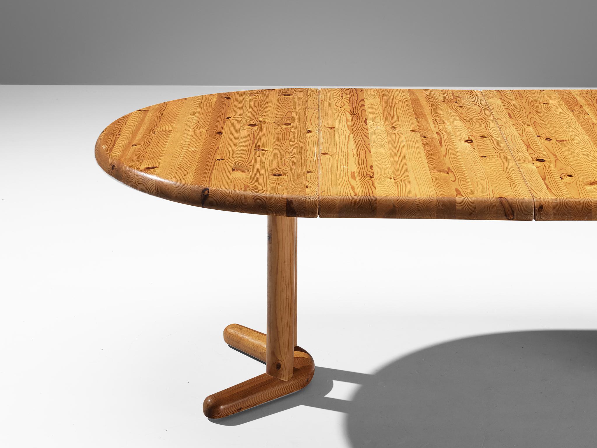 Rainer Daumiller Extendable Dining Table in Solid Pine For Sale at 1stDibs
