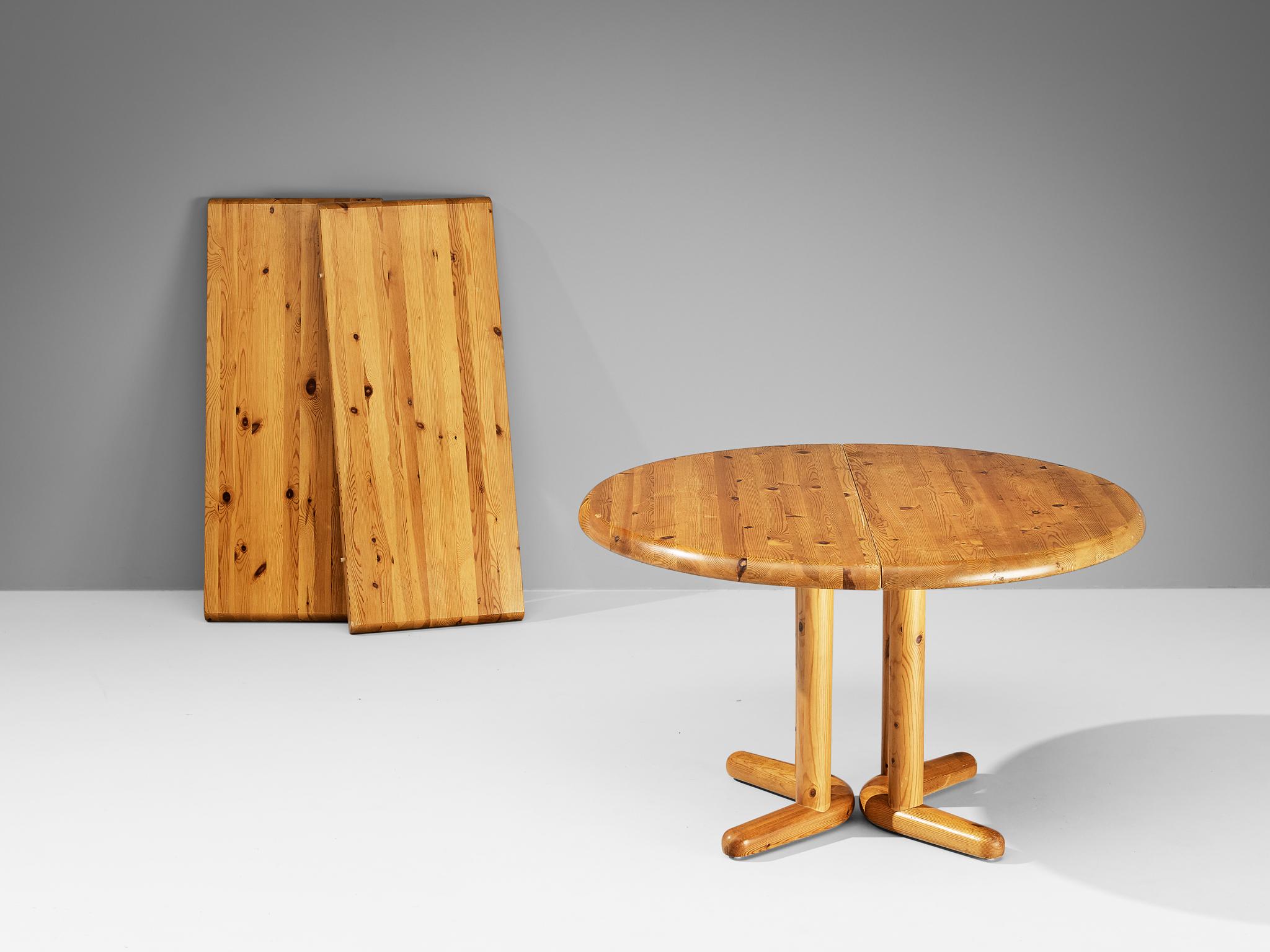 Rainer Daumiller Extendable Dining Table in Solid Pine For Sale at 1stDibs