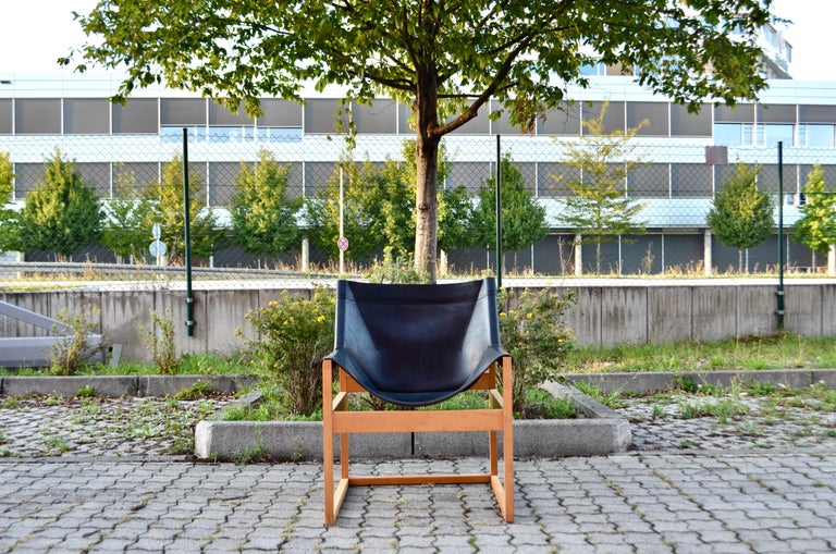 Rainer Schell for Schlapp Möbel Modell Canto Shell Chair Saddle Leather ...