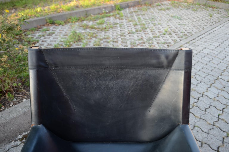 Rainer Schell for Schlapp Möbel Modell Canto Shell Chair Saddle Leather ...