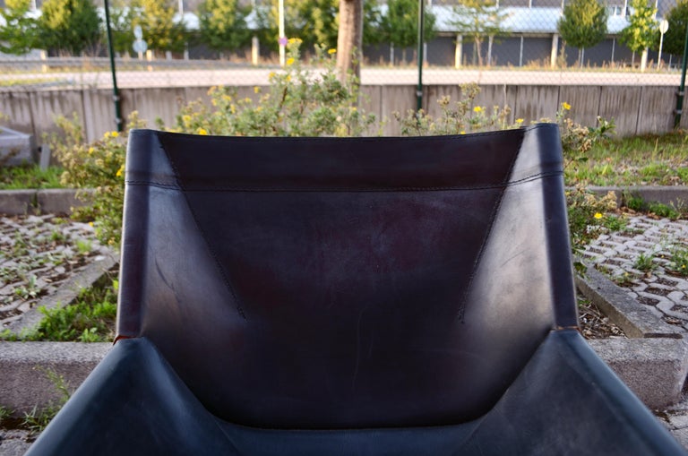 Rainer Schell for Schlapp Möbel Modell Canto Shell Chair Saddle Leather ...