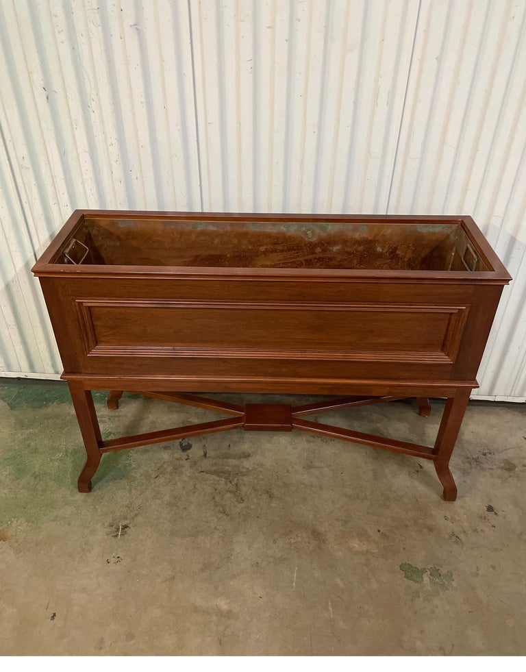 Raised Paneled Wood Planter with Copper Liner For Sale at 1stDibs ...