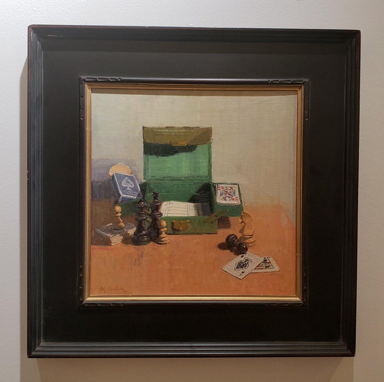 Raj Chaudhuri - Knight Take Pawn Oil, American Impressionistic Style ...