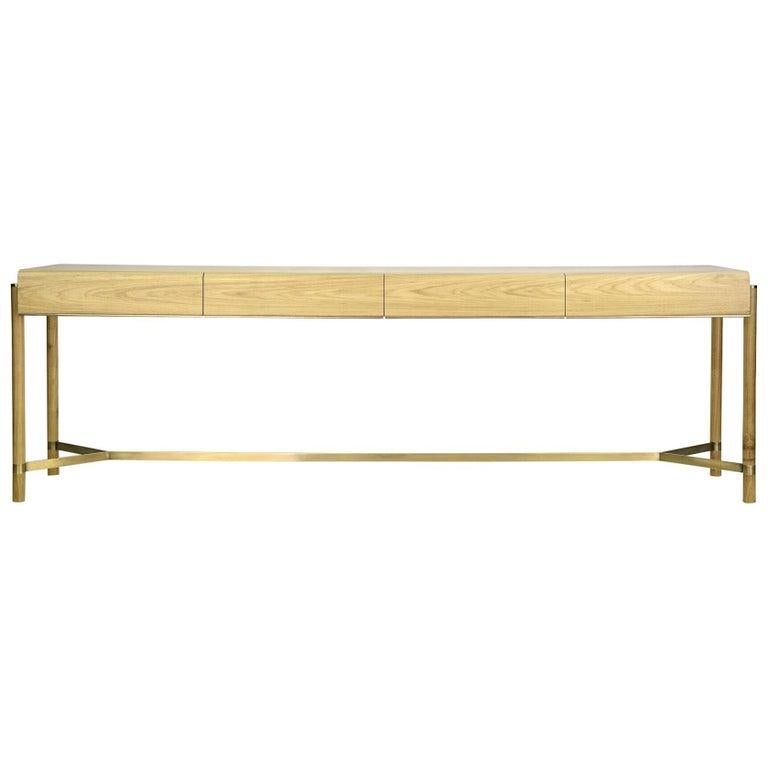 "RAJ" Contemporary Wood an Metal Console - Immediate Delivery For Sale ...