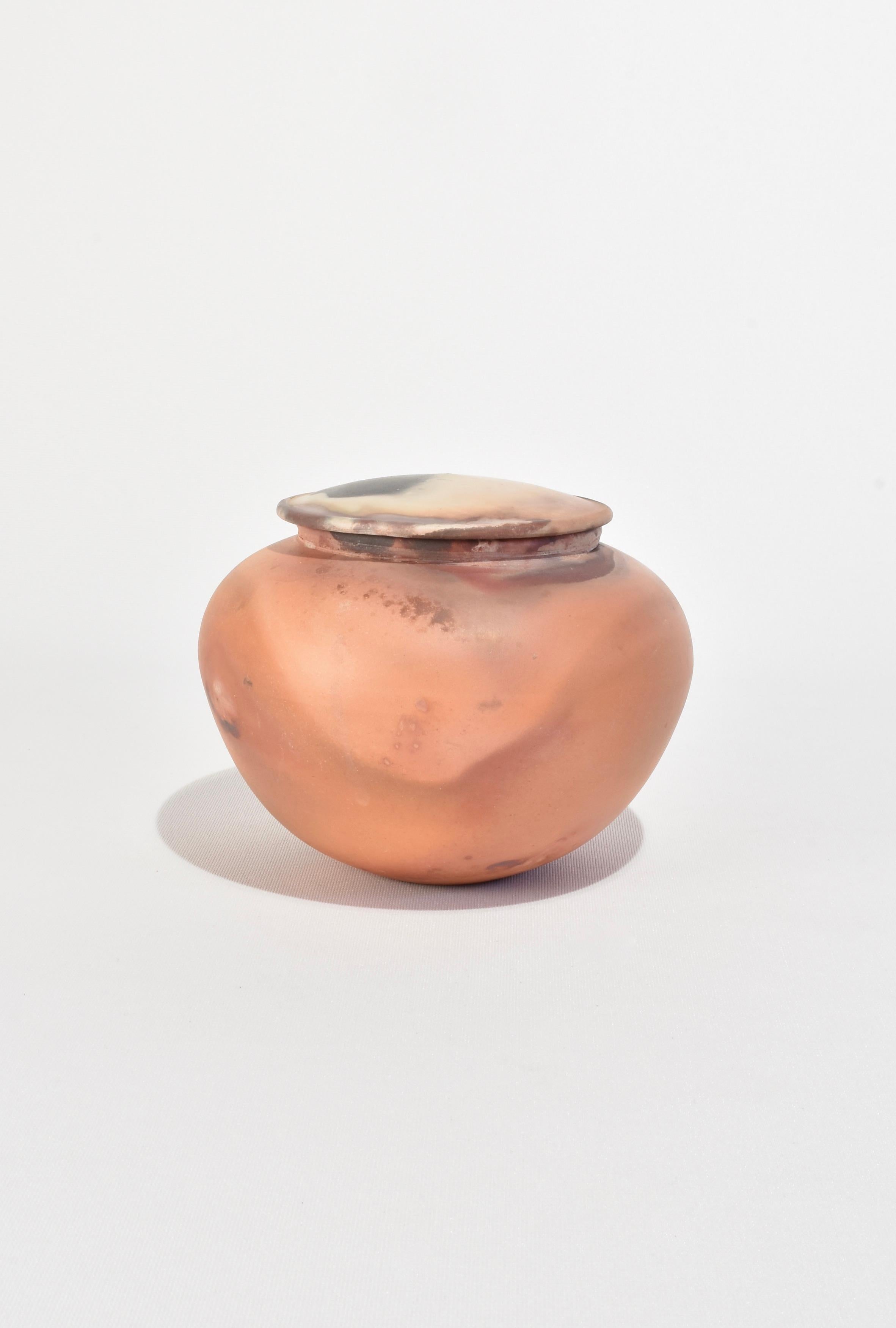 Raku Lidded Jar For Sale at 1stDibs